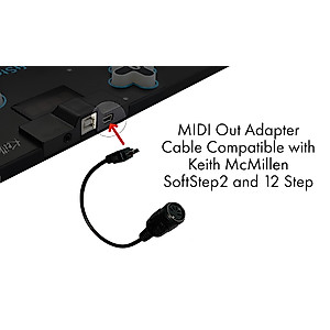 Keith McMillen Instruments USB Mini to 5-Pin DIN MIDI Out Adapter Cable | for KMI Products Only