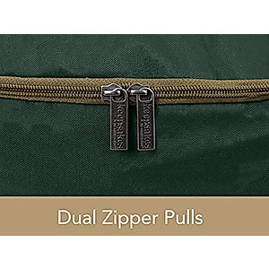 Covermates Keepsakes Underbed Storage Bag - Carrying Handles, Mesh Interior Pocket - Holiday Storage-Green