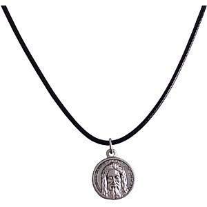 I G J The Holy Face Shroud of Jesus Christ Medal - Real Italian Masterpiece (Holy Face Medal with Cord)