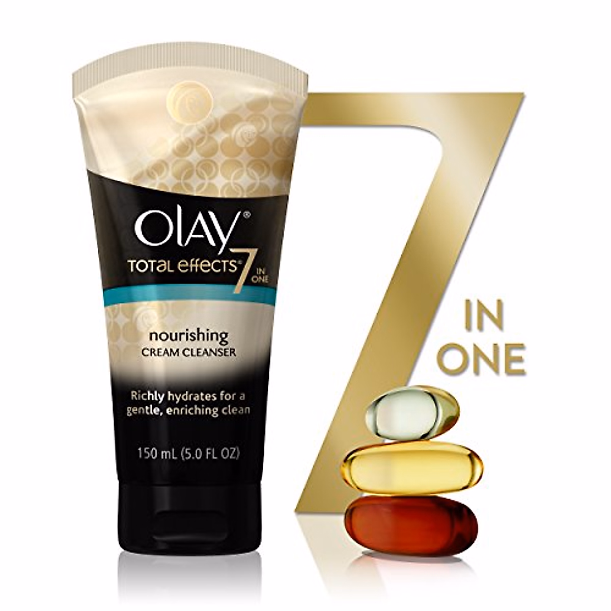 Olay Total Effects Nourishing Cream Facial Cleanser, 5.0 Fluid Ounce Packaging may Vary