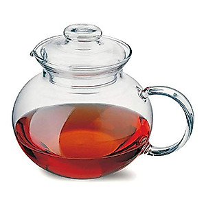 Simax Glass Teapot For Stovetop: Glass Tea Kettle For Stove Top - Tea Pots For Stove Top - Stovetop & Microwave Safe Kettles For Boiling Water - Clear Glass Tea Pot With Spout -1 Quart/4 Cup Teapots