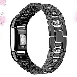 ULTECHNOVO Smartwatch Band Watch Replacement Strap Rhinestone Watch Accessories Watch Strap Watch Frame Wristband