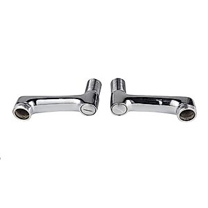 SHAUNI Bathtub Faucet Adapter Claw Footed tub Shower kit Brass 1/2 3/4 Pipe Adapter Faucet Shower Adapter 3/4" 1/2" Brass Bathroom Faucet Adjustable Swing arms,Chrome A (Color : Chrome D)
