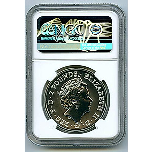 2020 No Mint Mark Great Britain Royal Arms Two Pounds NGC MS69