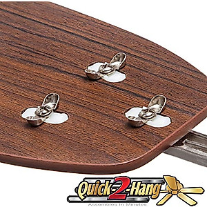 Honeywell Ceiling Fans Glen Alden, 52 Inch Classic Flush Mount Indoor LED Ceiling Fan with Light, Pull Chain, Quick-2-Hang Dual Finish Blades, Reversible Motor - 50519-01 (Brushed Nickel)