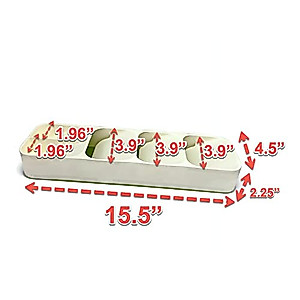 2022 Latest Kitchen Organizer Cutlery Storage Tray Knife Holder Drawer Storage for Spoons, Forks, Knives Tableware Organizer Knives Block Rack Set Cabinet Stand Multi-Purpose 15.5" (Cutlery White)