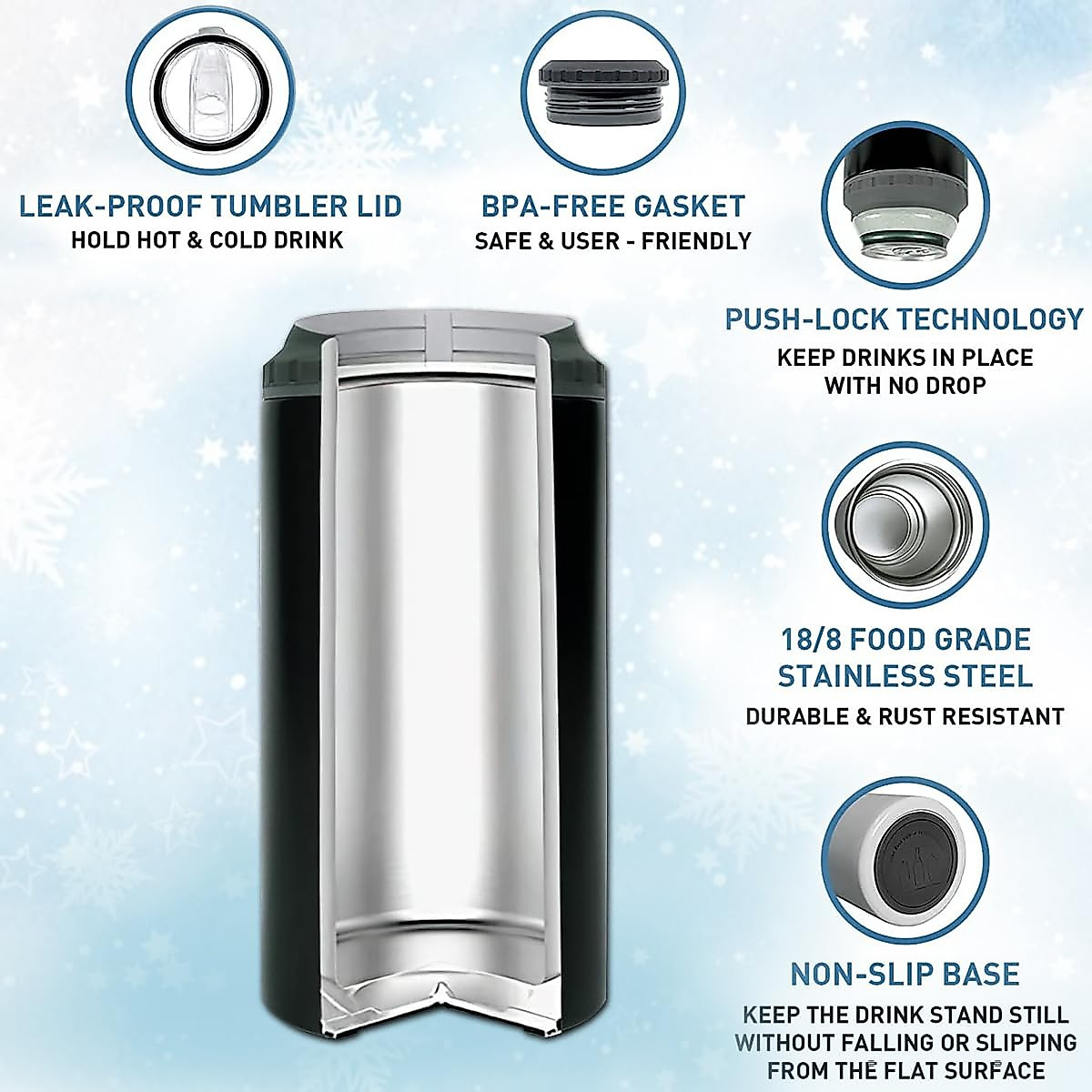 Personalized Skull Can Cooler 4 in 1 Holder Cup with Lid Customized Name Who Love Skulls 16oz Beer Drinking Gifts for Men Birthday Fathers Day