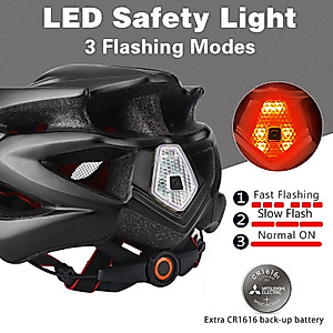 Basecamp Bike Helmet Men Women B10 (Black) + B19 (Light Blue)