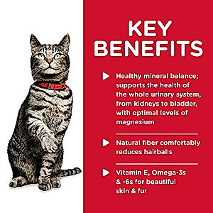 Hill's Science Diet Wet Cat Food, Adult, Urinary & Hairball Control, Savory Chicken Recipe, 2.9 oz. Cans, 24-Pack