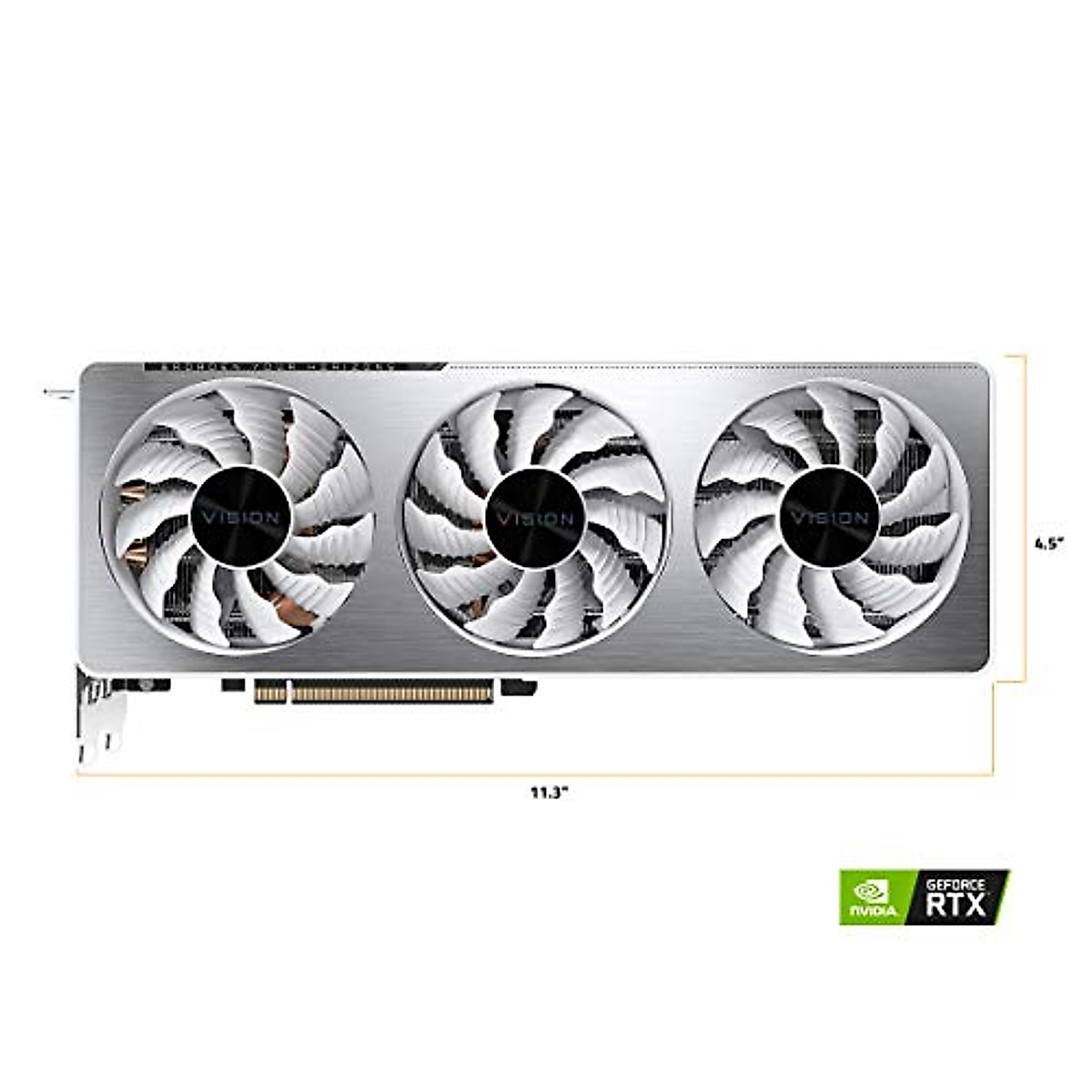 GIGABYTE GeForce RTX 3070 Vision OC 8G Graphics Card, 3X WINDFORCE Fans, 8GB 256-Bit GDDR6, GV-N3070VISION OC-8GD Video Card