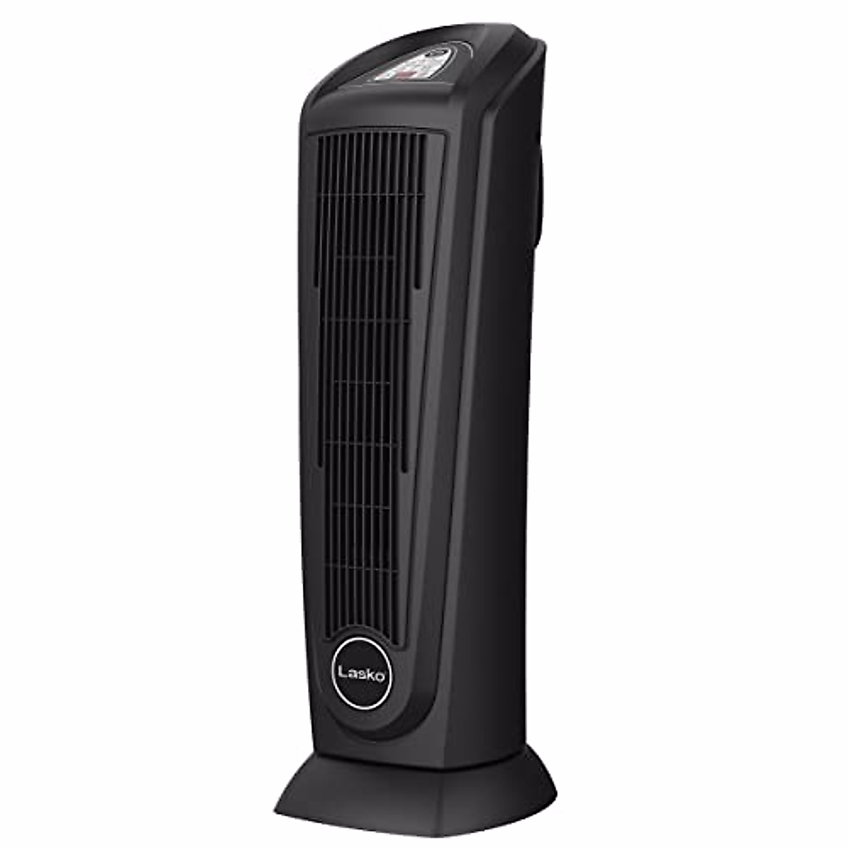 Lasko Portable Oscillating Indoor Electric Ceramic Tower Space Heater with Tip-Over Safety Switch, Overheat Protection, Timer and Remote Control, Safe for Home, 22.5 Inches,1500W, 751321, Black