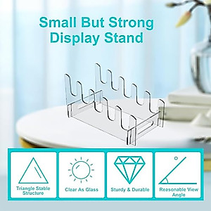 Shurhome Versatile Acrylic Serving Platter Stand Platter Storage Display Shelves Rack for Weddings and Banquets