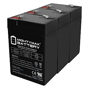 Mighty Max Battery 6V 4.5AH SLA Replacement Battery Compatible with Power Patrol SLA0905, SLA090-3 Pack