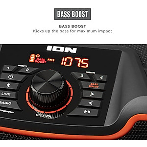 Ion Sport XL - High-Power All-Weather Rechargeable Bluetooth and NFC Enabled Speaker - MK3 (Renewed)