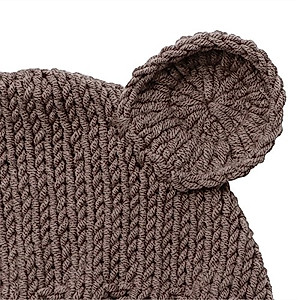 ECYC Newborn Baby Bear Hat Beanie with Bear Dolls Photography Accessories,Brown