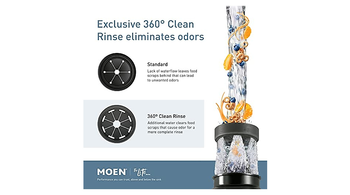 Moen GXP33C Compact 1/3 HP Garbage Disposal