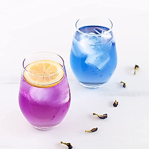 Butterfly Pea Flower Tea Butterfly Pea Tea Rich in Antioxidants Edible Dried Herbal Flowers for Blue & Purple Drinks and Food Coloring 100 g.