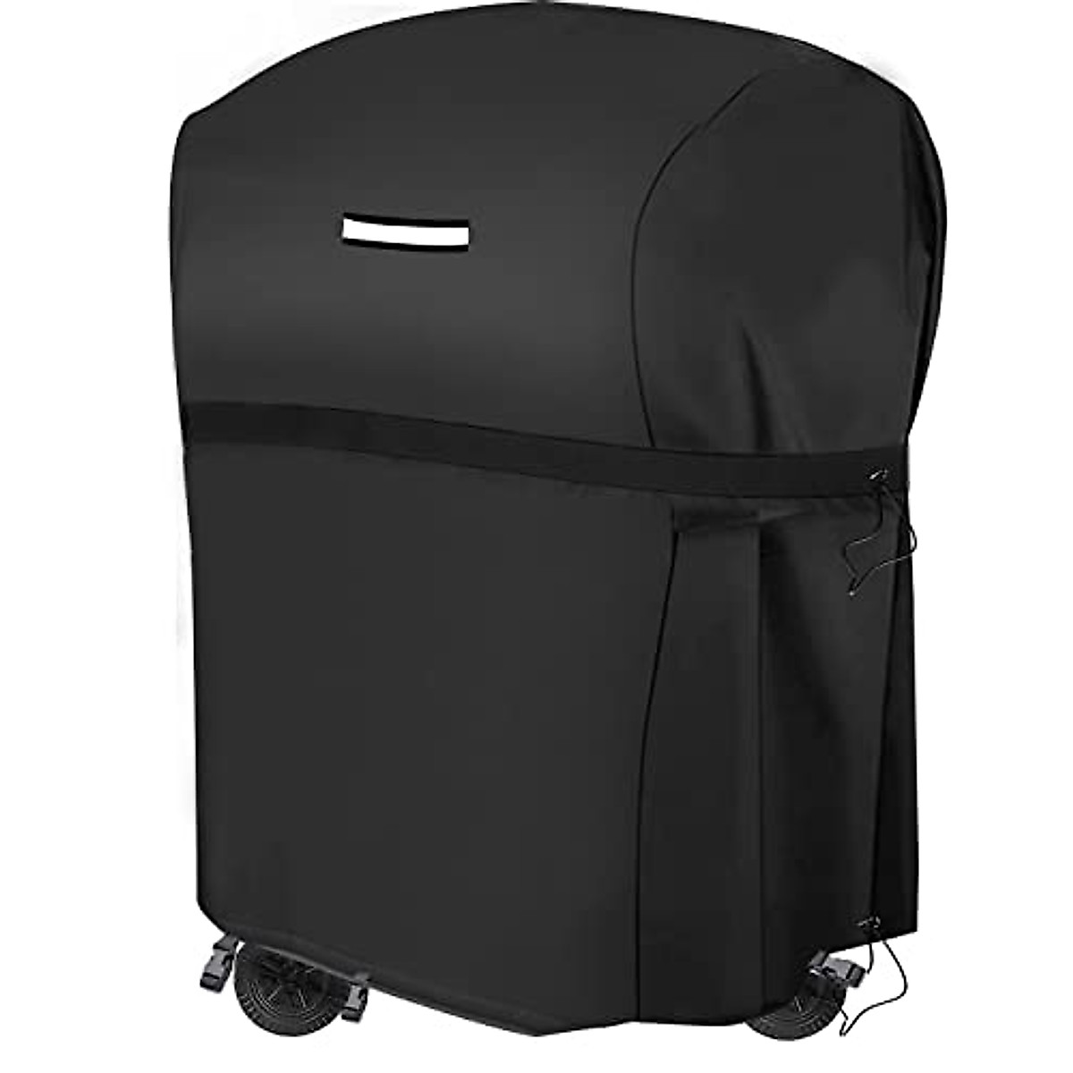 HCFGS Grill Cover 30 inch Waterproof Barbecue Gas Grill Cover, Outdoor Heavy Duty BBQ Cover, Fade & Weather Resistant Upgraded Material for Weber Brinkman Char-Broil and More, Blac