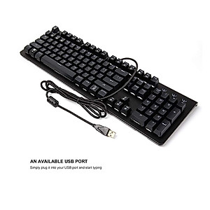 Wyyggnb Gaming Keyboard Computer Wired Mechanical Keyboard Computer Wired USB Plug Keyboard Color Illuminated Game Typing Office Mechanical Axis Touch Keyboard