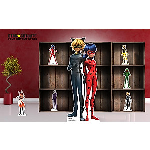 Star Cutouts SP016 Miraculous Party Pack Cardboard Cut Out Height 135cm Miraculous: Tales of Ladybug & Cat Noir