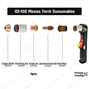 192204 Gouging Tip Nozzle for Plasma Gouging Cutting Miller ICE-55C Torch