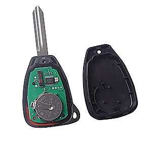 Replacement Remote for Keyless Head Key Fob for Chrysler 300 Aspen, Dodge Charger Durango Magnum, Jeep Commander Grand Cherokee 4 Button KOBDT04A and OHT692427AA (2 Pack)