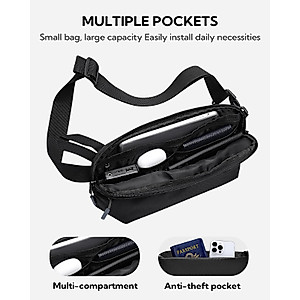 WATERFLY Sling Crossbody Chest Bag: Over Shoulder Small Slim Cross Daypack Lightweight Backpack Front Side Pack Men Women…