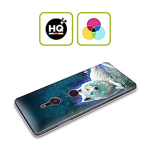 Head Case Designs Officially Licensed Anthony Christou White Wolf Fantasy Art Soft Gel Case Compatible with Sony Xperia 1 III