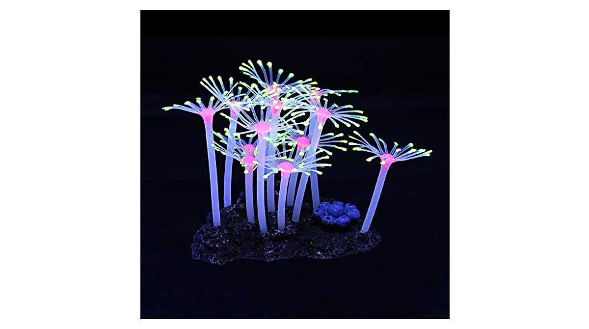 Glow Fish Tank Plants Kit by Filhome - 4 Pcs