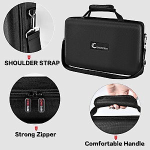 Comecase Large 3000+ Trading Card Game Holder & Organizer, Case for Baseball, Football Cards, for C.A.H, for TCG Cards and All Expansions. Storage Box with 7 Dividers and Shoulder Strap