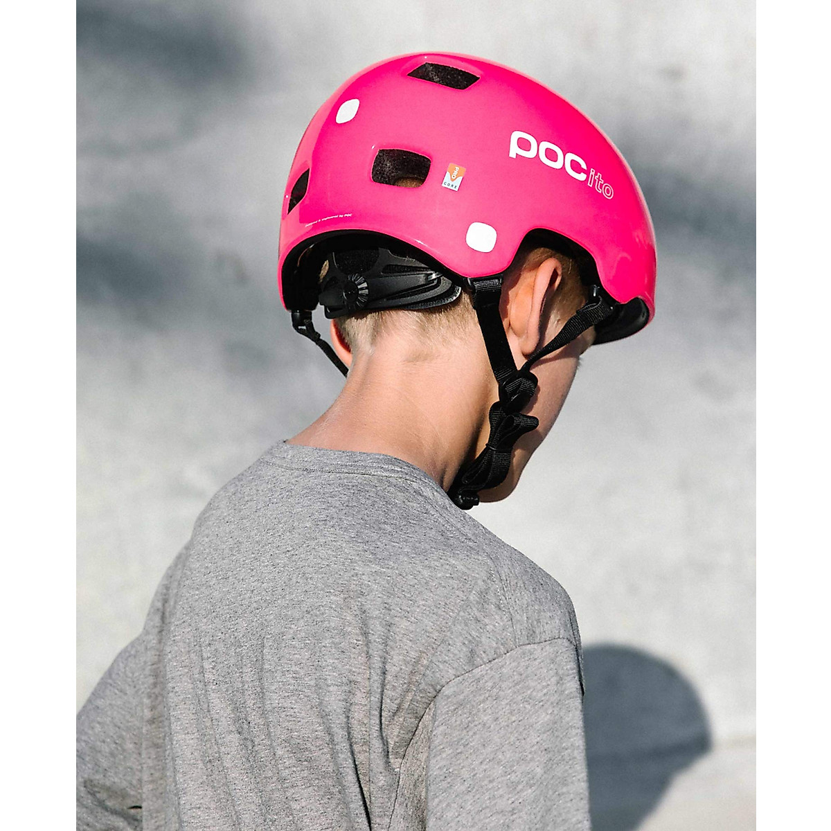 POC Pocito Crane MIPS Helmet - Kids' Fluorescent Pink, M/L