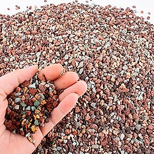 7lb Mix Lava Rocks for Plants in Door -Gravel Pebbles for Bonsai Succulent Cactus Potting Soil and Vase Fillers, Fairy Gardening,Top Dressing
