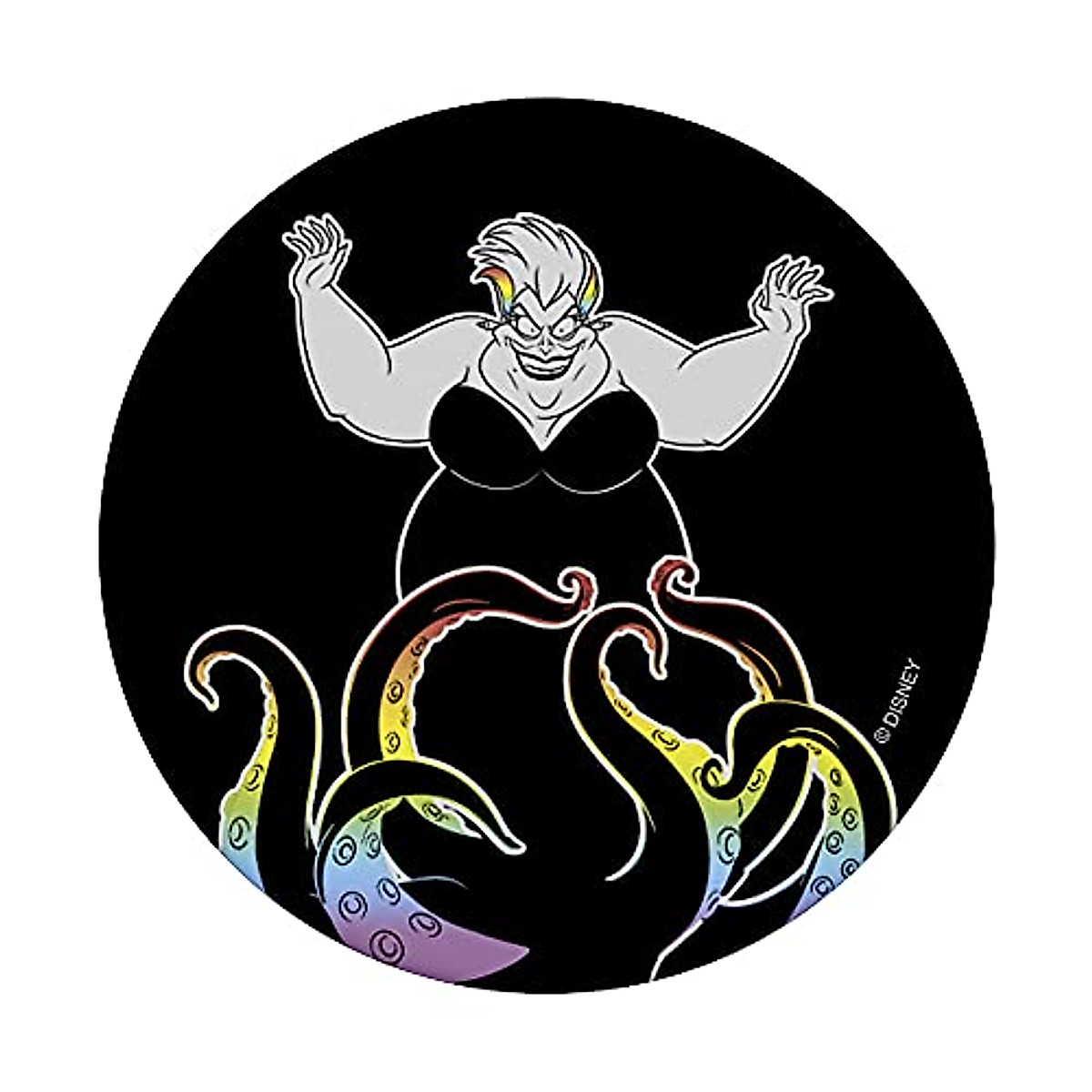 Disney Villains Ursula Rainbow Tentacles PopSockets Swappable PopGrip