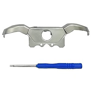 E-MODS GAMING Replacement Silver LB RB Bumper Trigger & Middle Kit for Xbox One Elite Controller Xbox One with 3.5mm Jack Versions