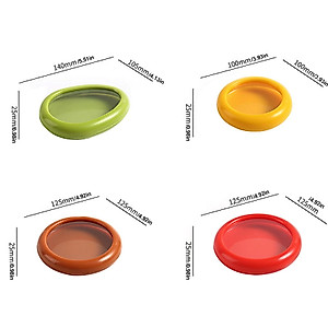 Fruit Vegetable Storage Box, Reusable Avocado Stretch Storage Containers, Onion Storage and Avocado Saver Fresh Stretch Pod Tomato Saver Fruit and Vegetable Storage Containers for Apples, Garlic