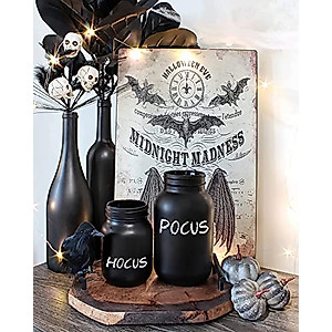 Darware Black Chalkboard Mason Jars (Quart Size, 2-Pack); Black-Coated Blackboard Surface Glass Jars for Arts and Crafts, Gifts, and Rustic Home Decor
