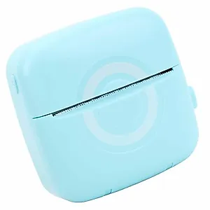Zunate Mini Pocket Printer, Portable Bluetooth Thermal Printer with APP, Inkless Note Printer Compatible with Android, Receipt Printer for Photo,Journal,Memo,Travel (Sky Blue)