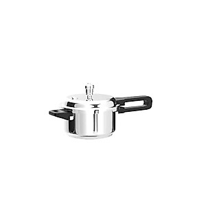 Vinod Pressure Cooker Stainless Steel – Outer Lid - 2 Liter – Induction Base Cooker – Indian Pressure Cooker – Sandwich Bottom – Best Used For Indian Cooking, Soups, and Rice Recipes, Quinoa
