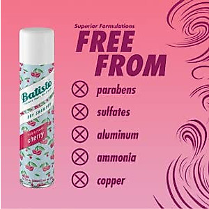 Batiste Shampoo Dry Cherry 6.73 Ounce (200ml) (2 Pack)