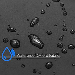 Mayhour Waterproof BBQ Cover, Black Large Outdoor Gas Grill Cover,UV,Dust,Rip,Fade Weather Resistant,Heavy Duty Barbecue Protector, Fits Weber,Char Broil,Nexgrill Brinkmann,Holland and Jenn Air 39in