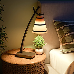 Kenroy Home 03332 Wright 1 Light Table Lamp with Oil Rubbed Bronze Finish, Casual Style, 24" Height, 13.5" Width, 7" Depth