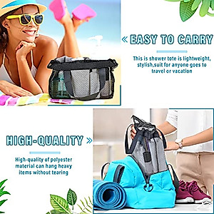 12 Pcs Mesh Shower Caddy Bag Bulk 12.2 x 10.24 Inches Quick Dry Bag with Zipper for Gym Portable Shower Tote Hanging Toiletry and Bath Organizer for Swimming Camping Travel College Dorm Beach Sports