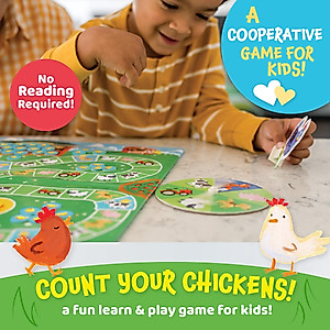 Peaceable Kingdom Count Your Chickens Award Winning Cooperative Counting Game for 2 to 4 Kids Ages 3+