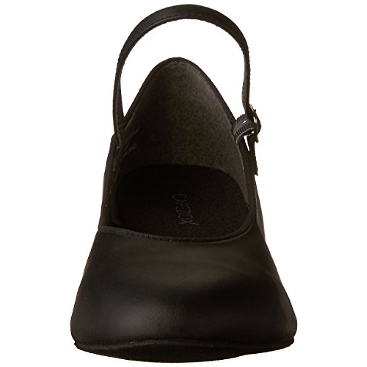 Capezio Women's Suede Sole Jr. Footlight Character Shoe, Black, 5