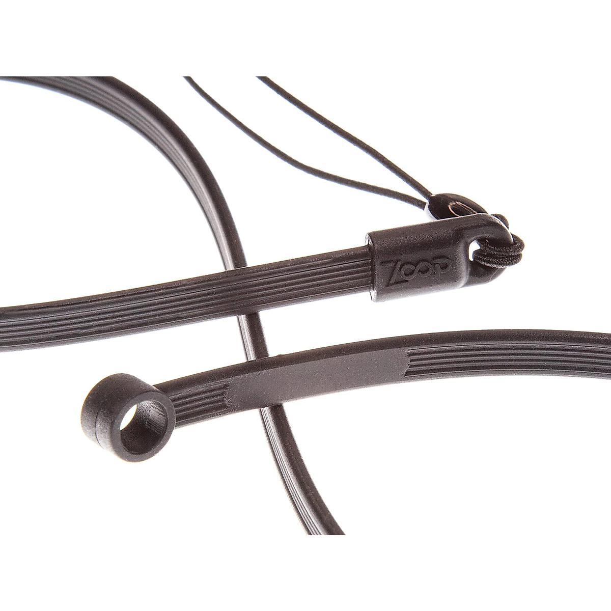 ZoopLoop Black Silicone Scratchproof 20.75in Tether for Digital Electronic Styluses (Diameter Range: 0.27-0.37in) - Secure Stylus to Tablet Case - Tablet Pencil Holder Accessory