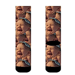 Kervaky Custom Socks with Face Dog Socks, Your Photo on Personalized Socks with Picture for Men Women