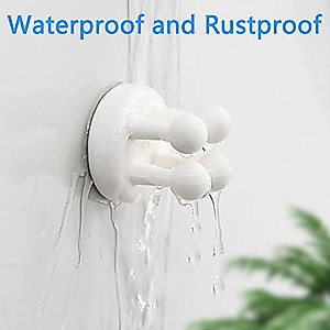 Ledeak 6 Pcs Self Adhesive Hooks Holders, Silicone Decoration Hooks Reusable Seamless Utility Hook, Functional Plug Cable Razor Utility Holders for Kitchen Bathroom Home Office