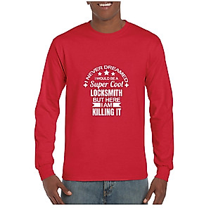 Unique Gift Idea for Locksmiths Showcasing Their Skills Black and Muticolor Unisex Long Sleeve T Shirt