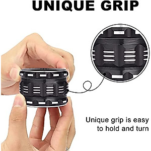 O.G. Grinder for Herbs & Spices, 2.5 inch Herb Grinder Black Grinder Pink Grinder