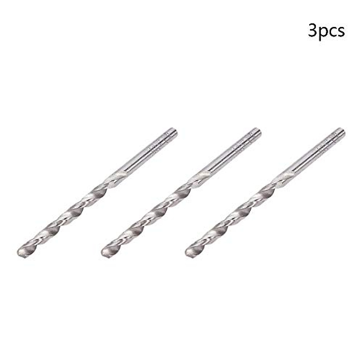 Utoolmart 3Pcs Twist Drill High Speed Steel Bit, Mini Twist Drill Bits Set, Jobber Small Twist Drill Bits, 3.8mm Twist Drill, HSS-4241 Twist Drill Bit Set, for Steel Aluminum Alloy